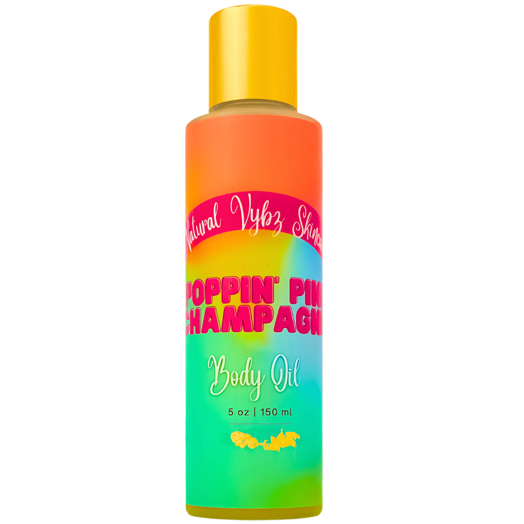 Poppin' Pink Champagne Body Oil - Natural Vybz Skincare